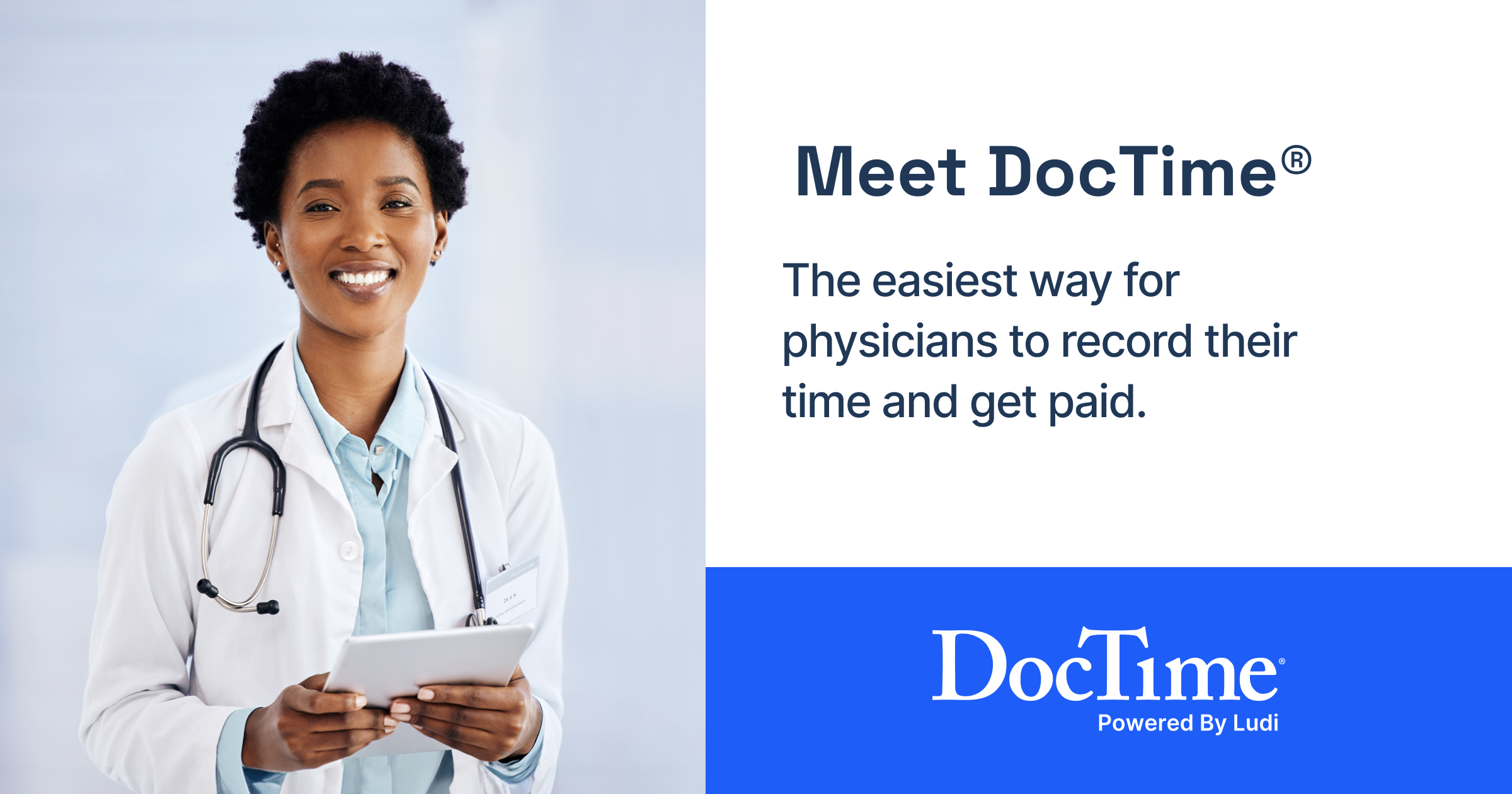 DocTime® by Ludi | The Easiest Way for Physicians to Record Time & Get Paid